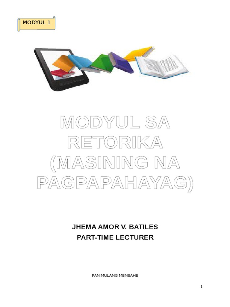 Modyul 1 Retorika | PDF