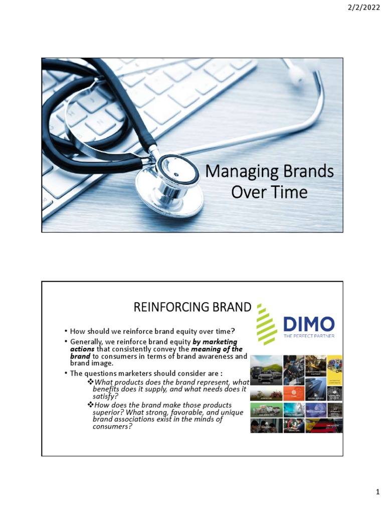 Topic 10 Managing Brand Over Time 6205dc5276643 | PDF | Brand | Marketing