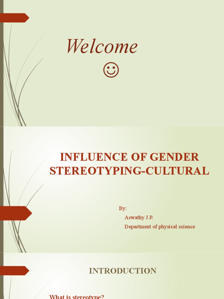 Gender Stereotypes - Culture | PDF | Gender Studies | Gender