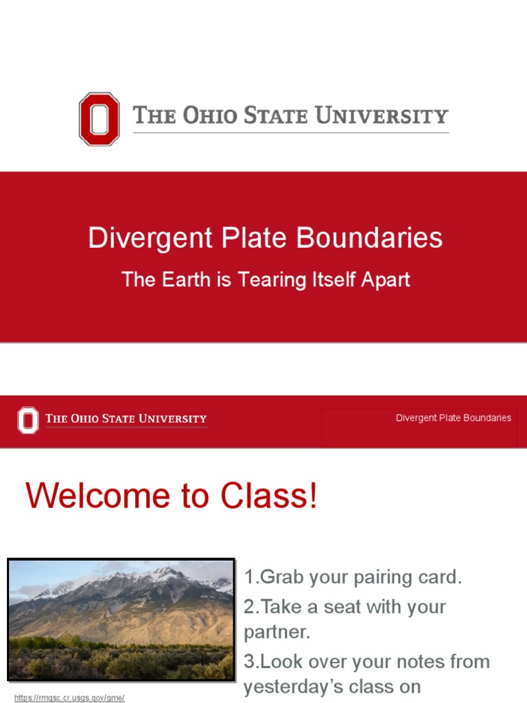 Earth's Plates Pull Apart at Divergent Boundaries | PDF | Plate ...