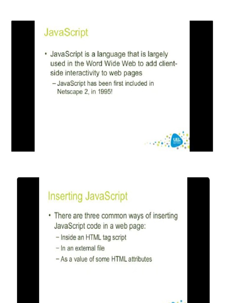 Javascript Sem6 Bca | PDF | Java Script | Document Object Model