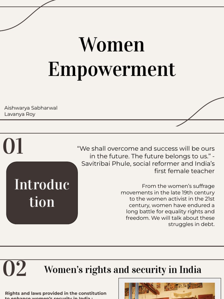 Women Empowerment | PDF | Gender Studies | Feminism