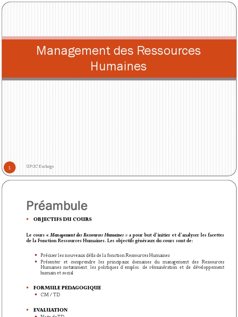 Gestion Des Ressources Humaines | PDF | Gestion des ressources humaines ...