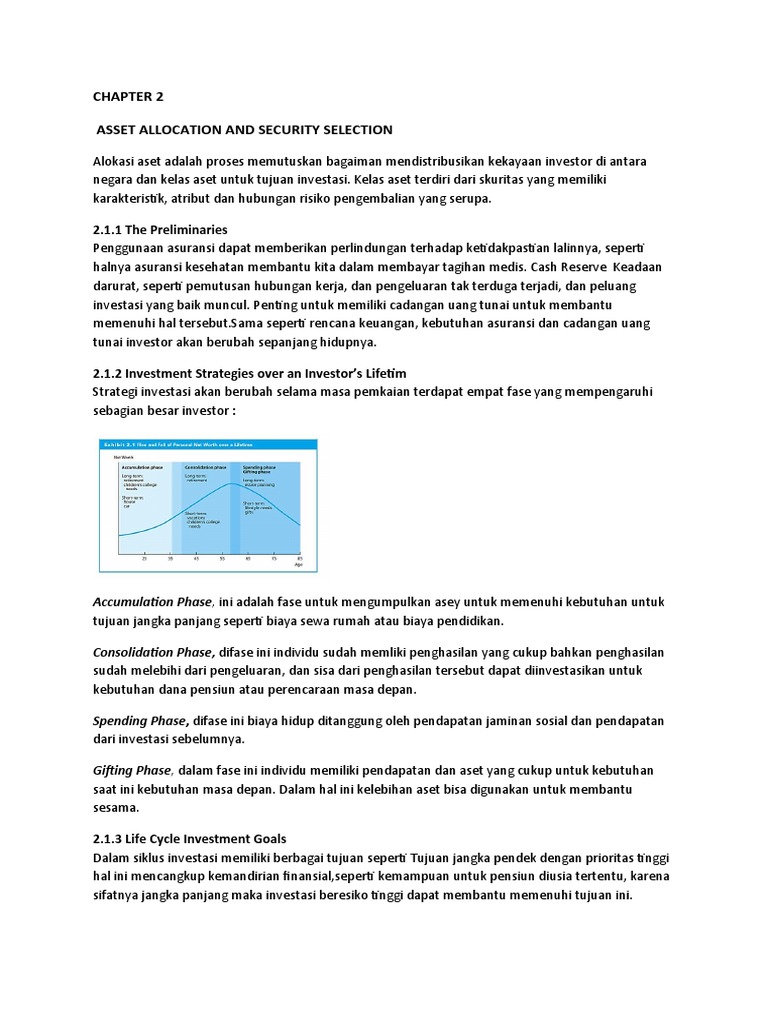 Mip Chapter 2 Asset Allocation and Security Selection | PDF