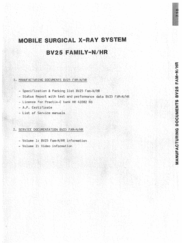 Philips BV-25 - Service Manual | PDF