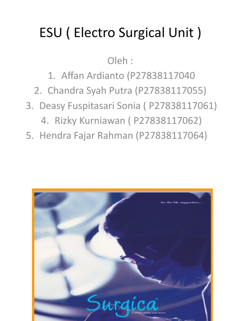 ESU (Electro Surgical Unit) | PDF