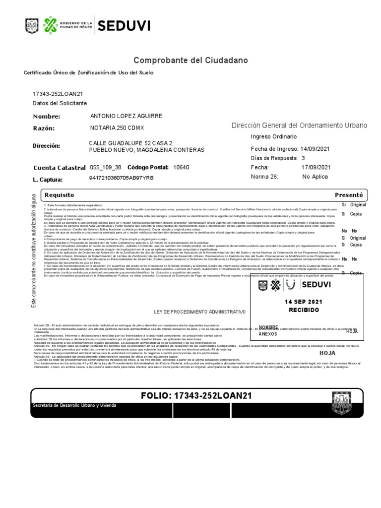 Seduvi 1 | PDF | Planificación urbana | Justicia