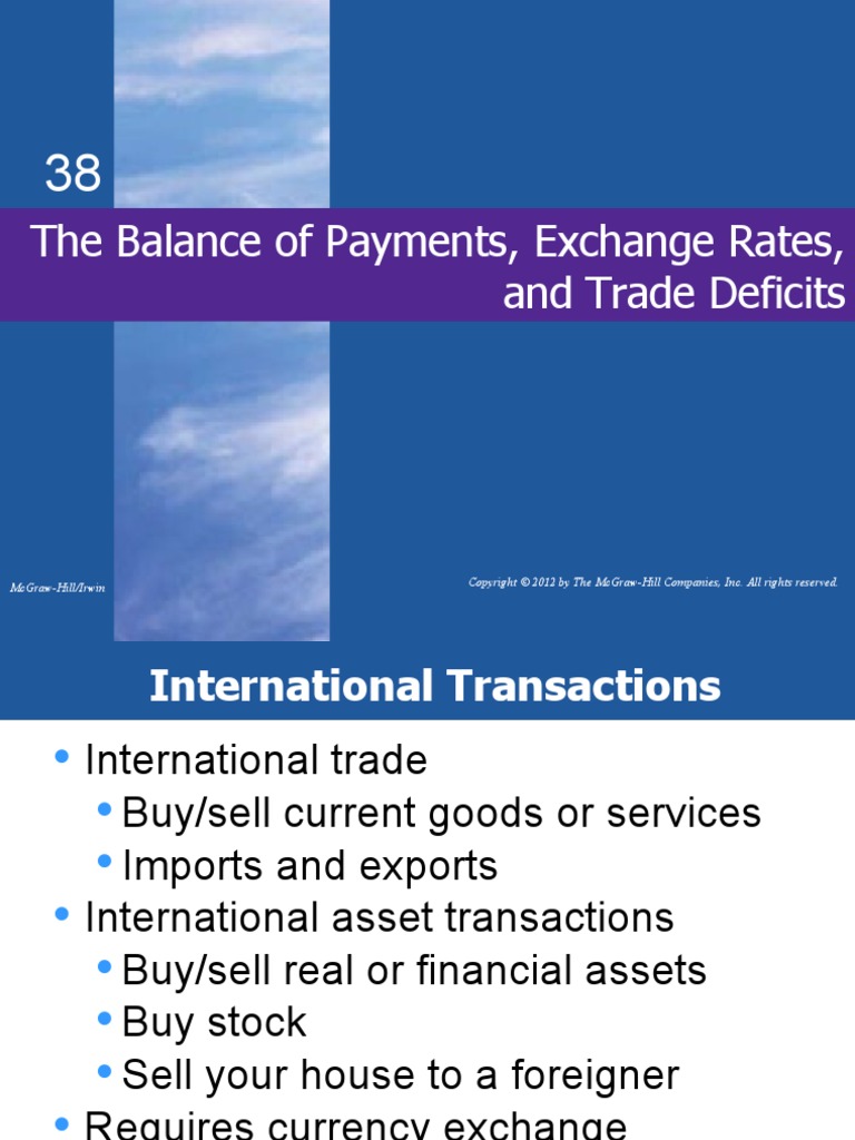 The Balance of Payments, Exchange Rates, and Trade Deficits: Mcgraw ...