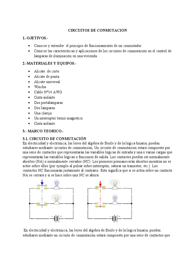 Circuitos de Conmutacion | PDF | Corriente eléctrica | Electrónica