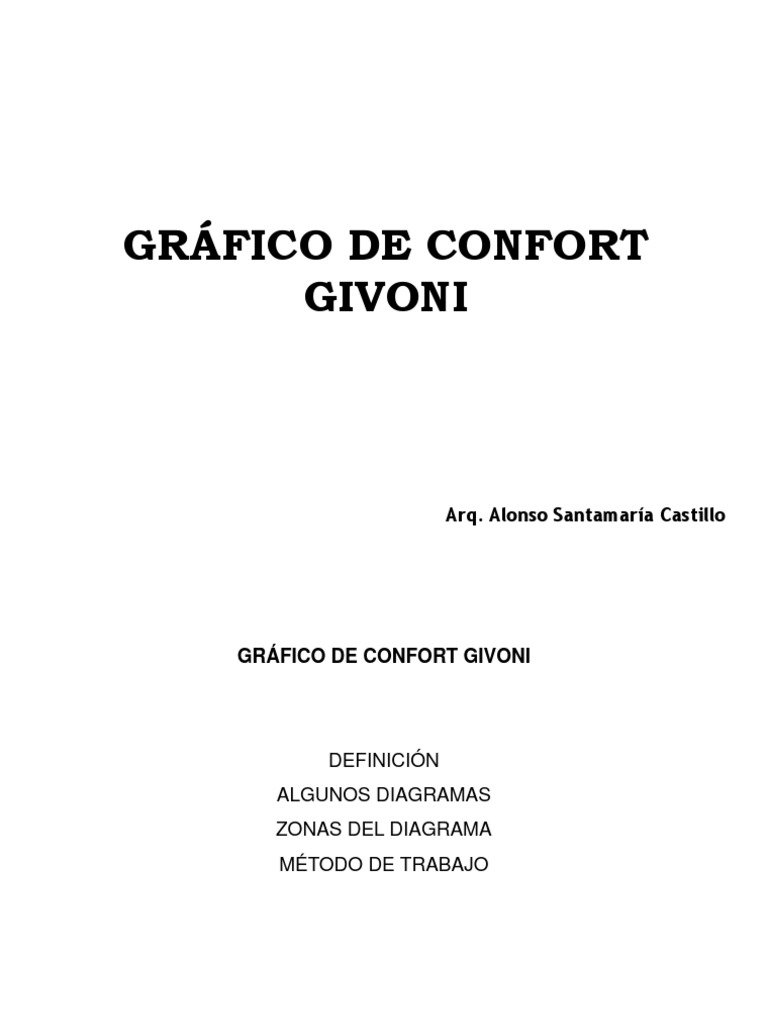 Gráfico de Confort-Givoni | PDF | Refrigeración | Física Aplicada e ...