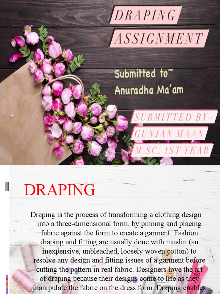 Draping Assignment | Download Free PDF | Seam (Sewing) | Clothing