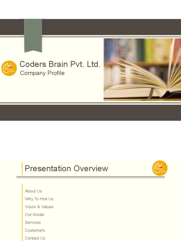 Coders Brain Company Profile | PDF | Recruitment | Business