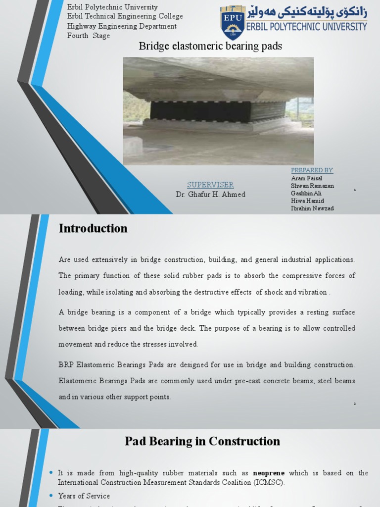 Bridge Elastomeric Bearing Pads | PDF | Bearing (Mechanical) | Concrete