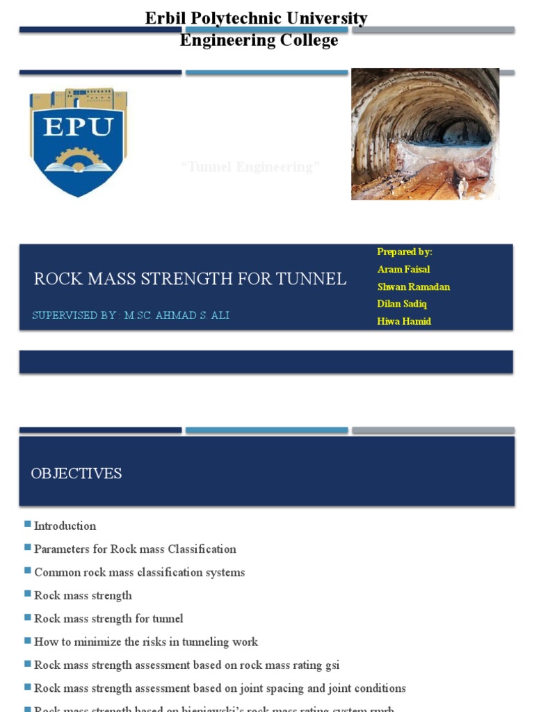 Rock Mass Strength For Tunnel | PDF | Applied And Interdisciplinary ...