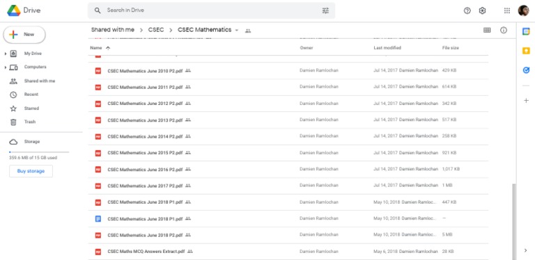 CSEC Mathematics - Google Drive | PDF