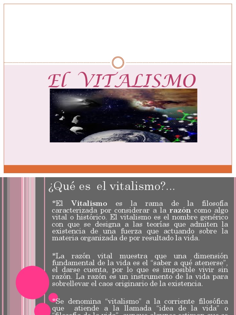 El Vitalismo | PDF | Vitalismo | Alma