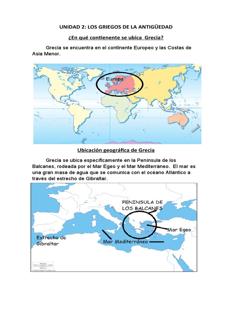 Ubicación de Grecia | PDF | Antigua Grecia | mar Mediterráneo