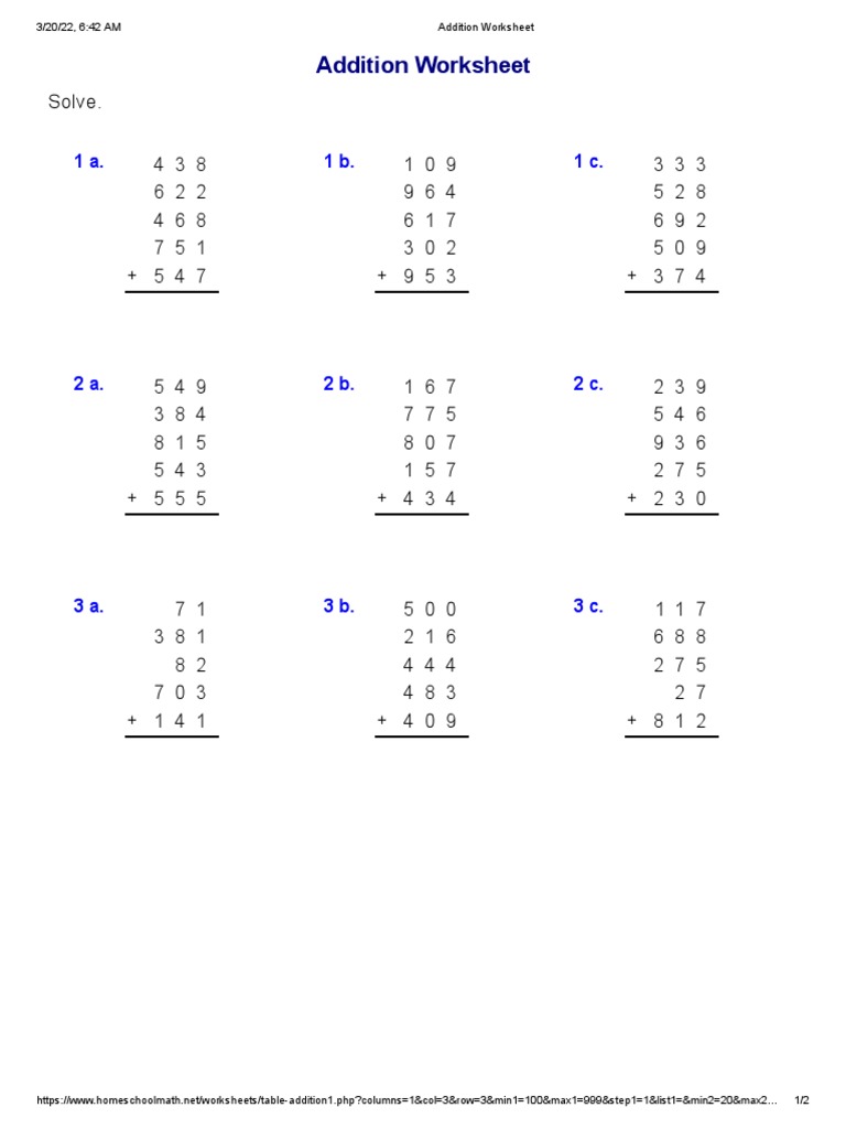 Math Worksheet 11 | PDF | Worksheet | Mathematics