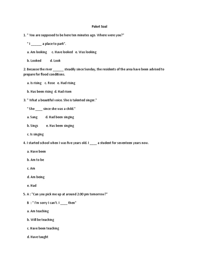 English Grammar Practice Test | PDF
