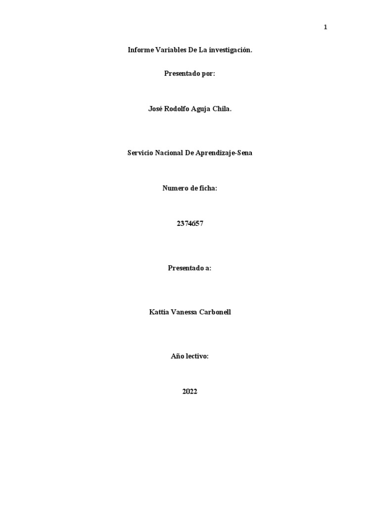 Variables de La Investigacion | PDF | café | Marca