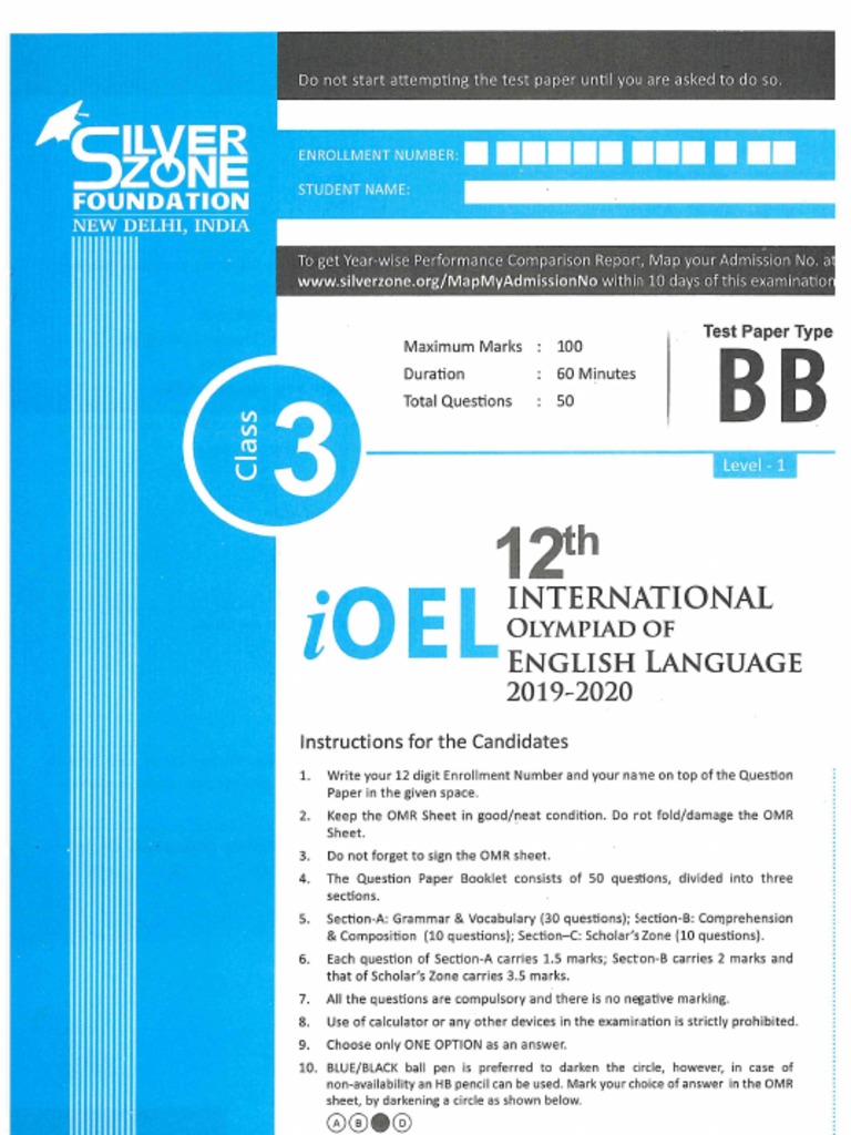 IOEL - Class 3 - 2019-20 | PDF