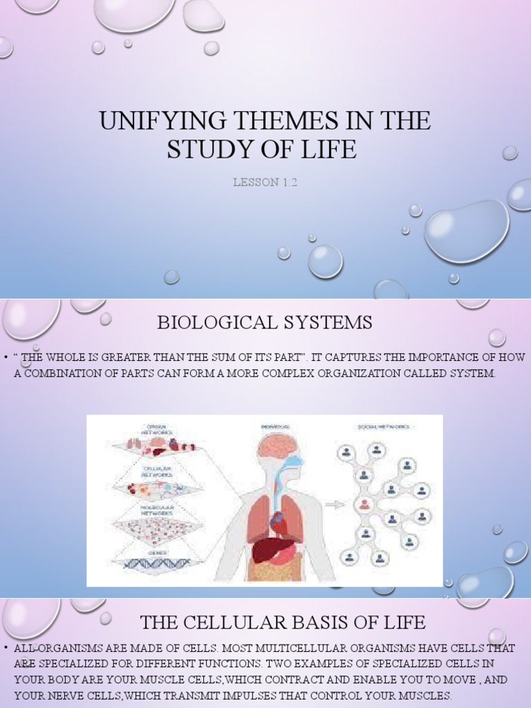 Unifying Themes in The Study of Life | PDF | Organisms | Life