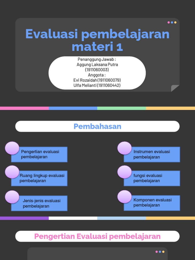Makalah Evaluasi Pembelajaran | PDF