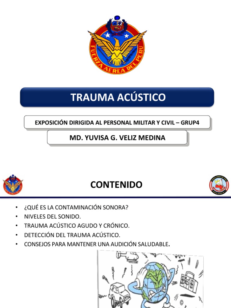 Trauma Acustico Exposicion | PDF | Sonido | Evaluación neuropsicológica