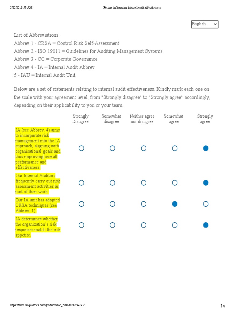 Factors Influencing Internal Audit Effectiveness | PDF | Audit | Internal Audit