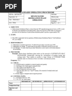 SOP For WFI Generation System, New | PDF | Steam | Calibration