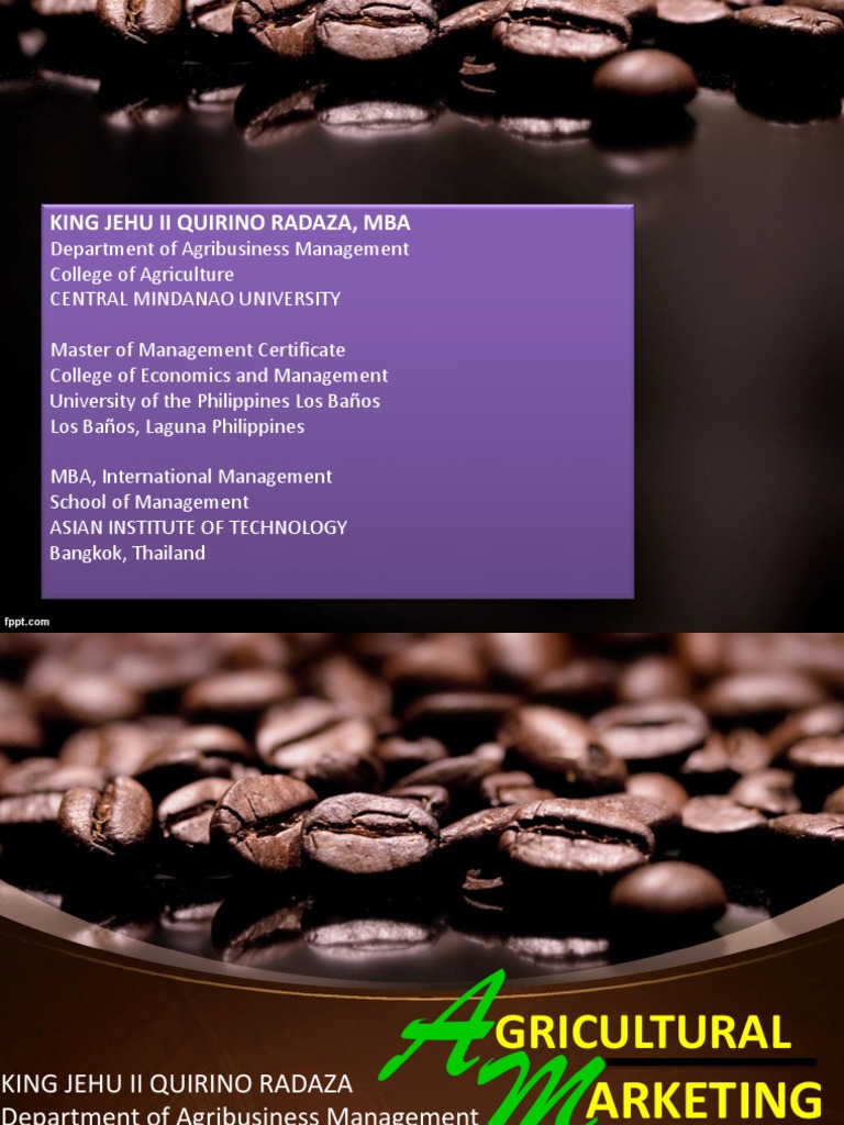 1.1 Basic of Agricultural Marketing | PDF | Sales | Marketing