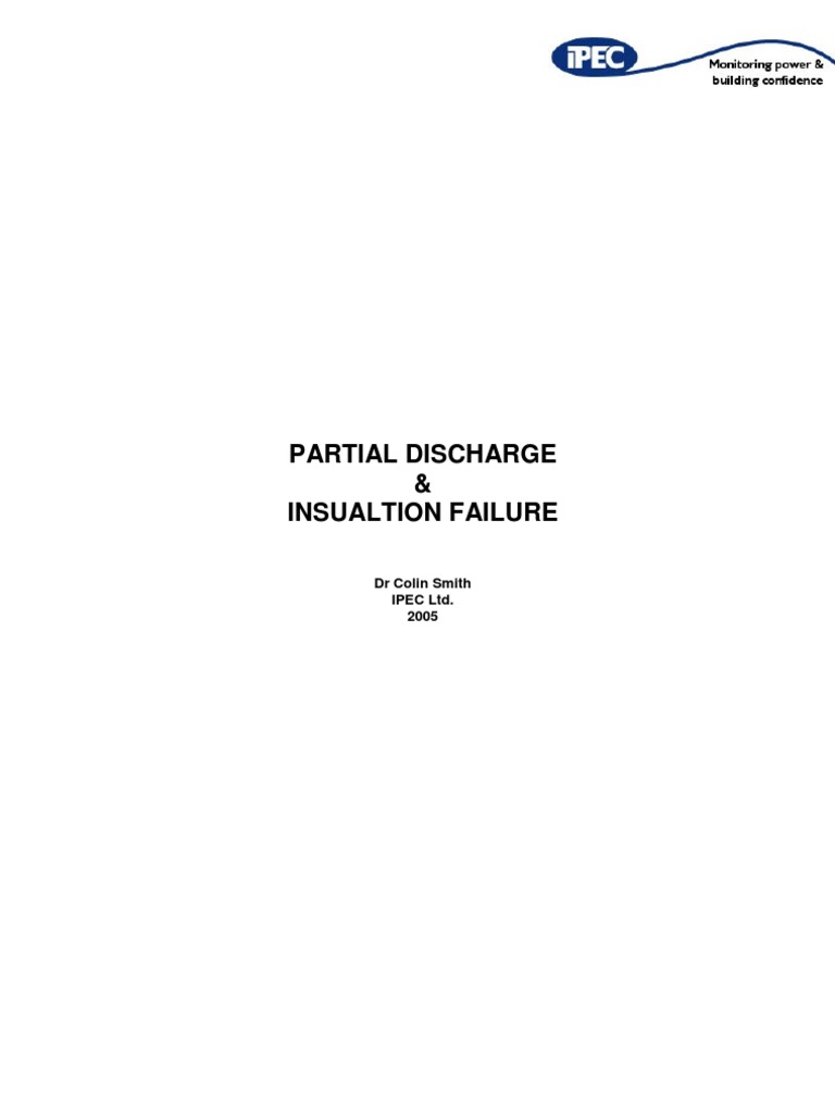 Partial Discharge and Insulation Failure | PDF | Electrical Breakdown ...