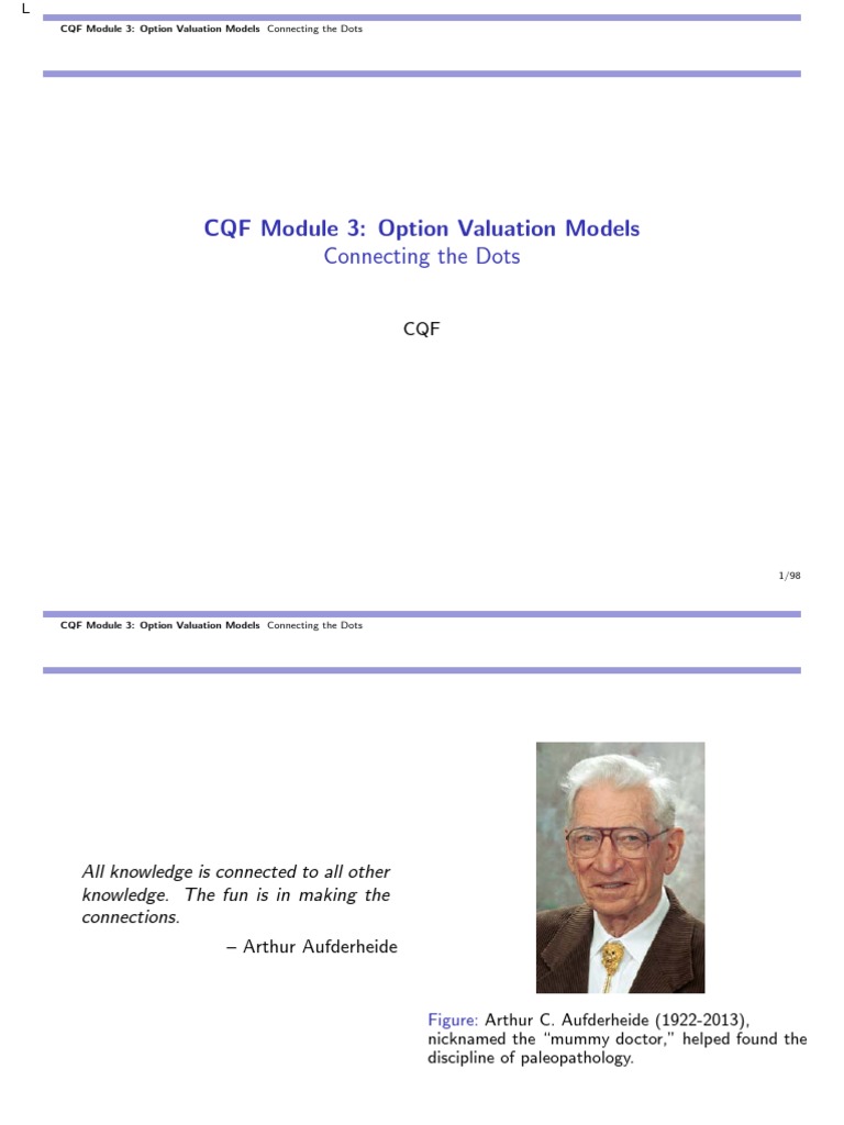Option Valuation Models Overview | PDF | Option (Finance) | Black ...