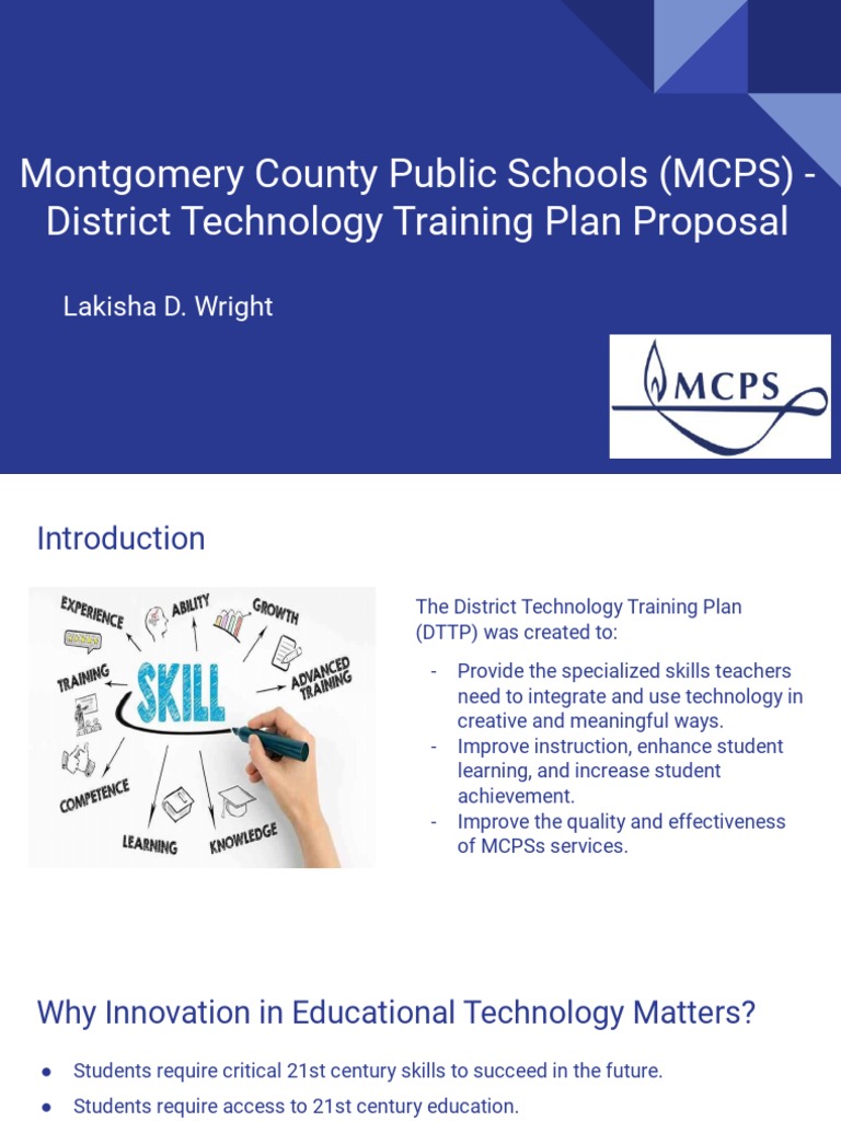 District Technology Training Plan Proposal | PDF | Educational ...