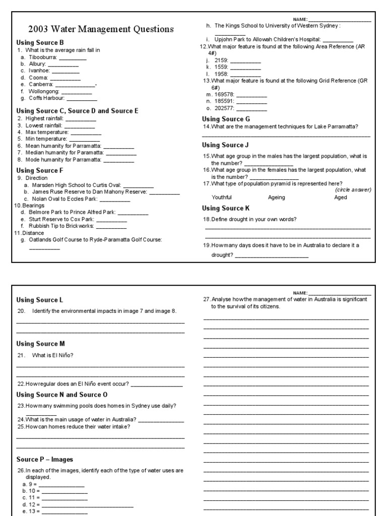 2003 Water Management Q&A Guide | PDF | Water | Drought