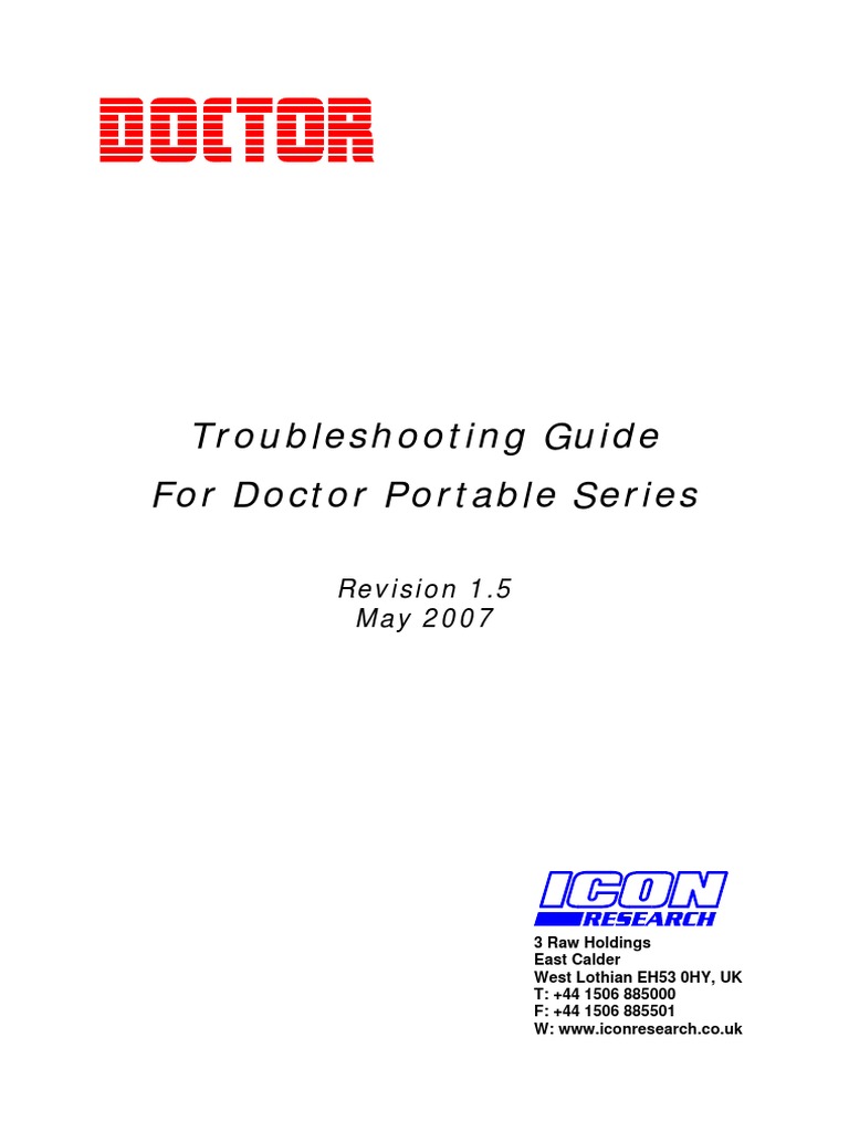 Doctor Troubleshooting Guide 1-5 | PDF | Electrical Connector | Usb