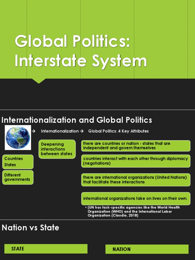 Global Politics - The Interstate System | PDF | Communist International ...