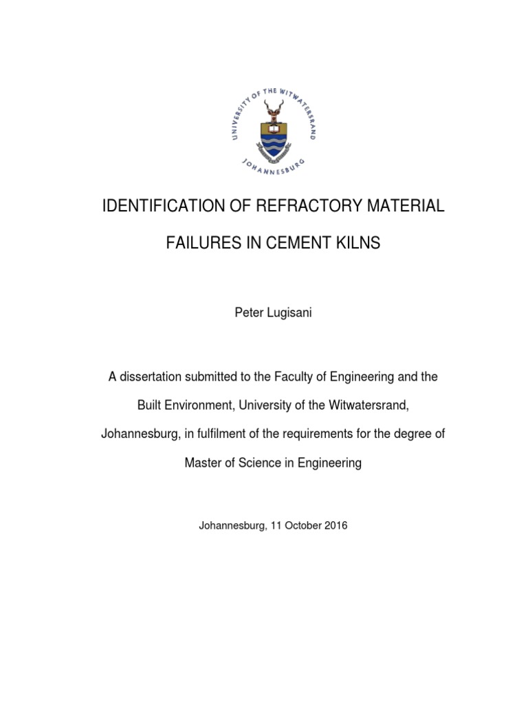 Reason For Refractory Failures in Cement Kiln | PDF | Refractory | Cement