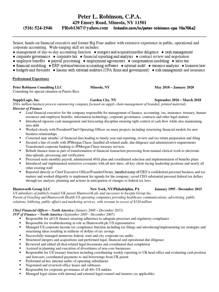 Huntsworth plc Financial Leadership Profile | PDF | Accounting | Audit