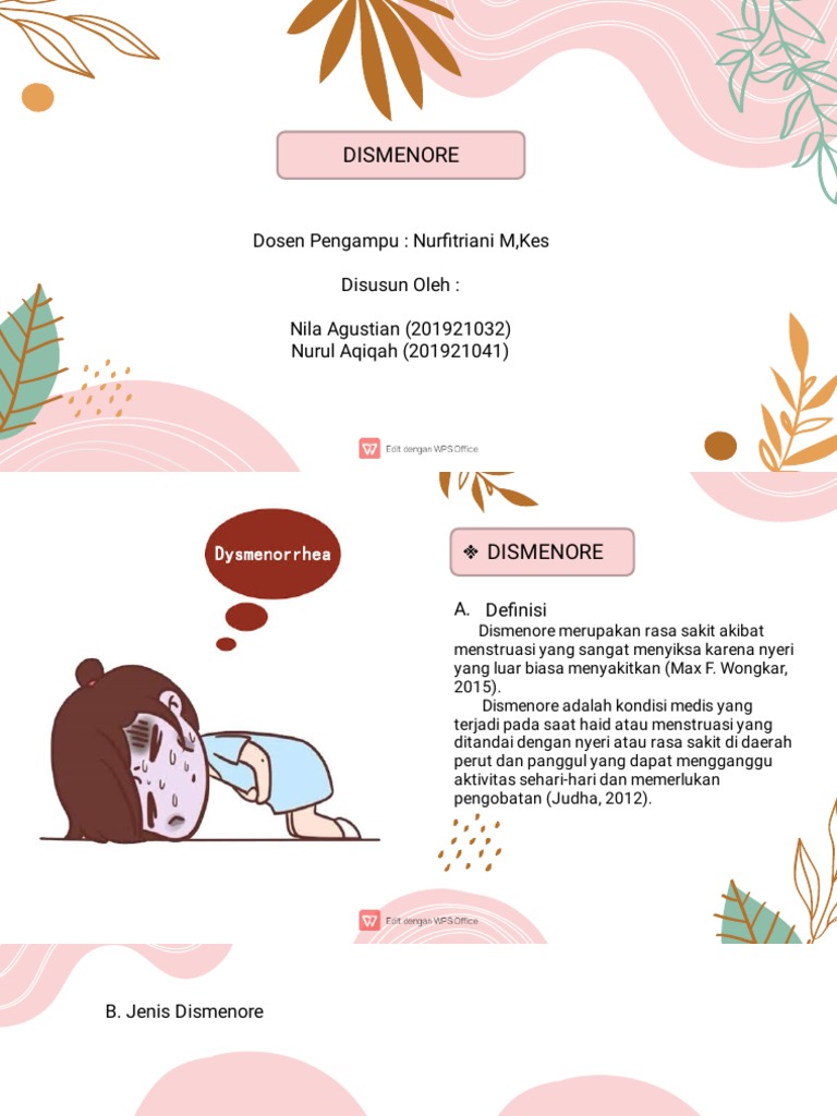Panduan Lengkap Dismenore dan Pengobatannya | PDF