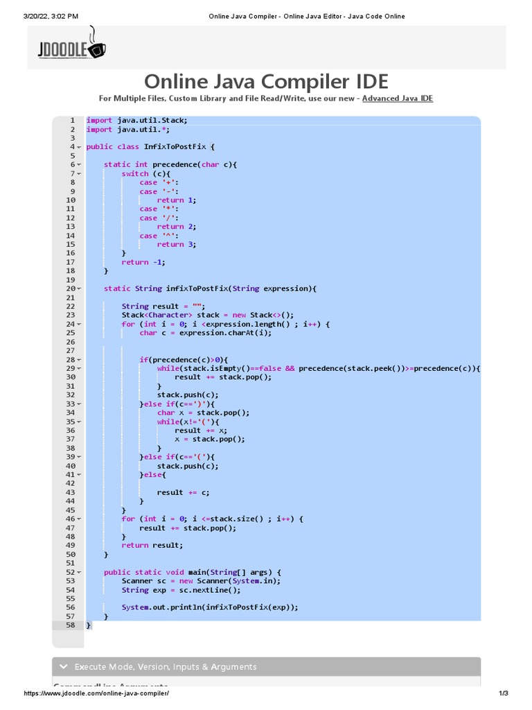 Infix To Postfix | PDF | Computing | Software Engineering