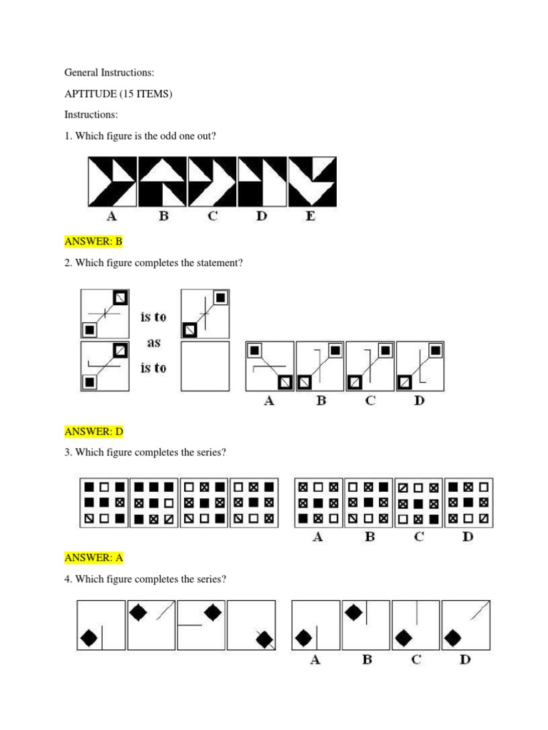 Aptitude Quiz | PDF | Shape | Triangle
