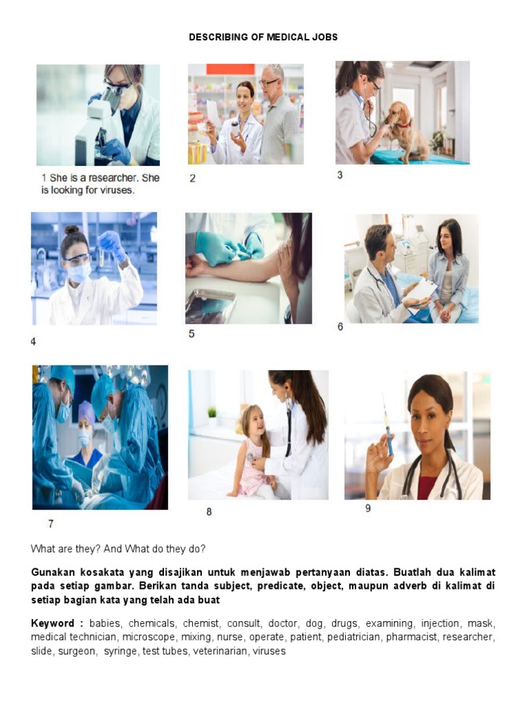 Describing of Medical Jobs: What Are They? and What Do They Do? | PDF
