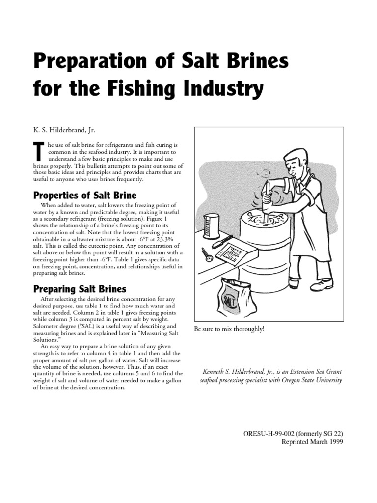 Brine Solution | PDF | Fahrenheit | Sodium Chloride