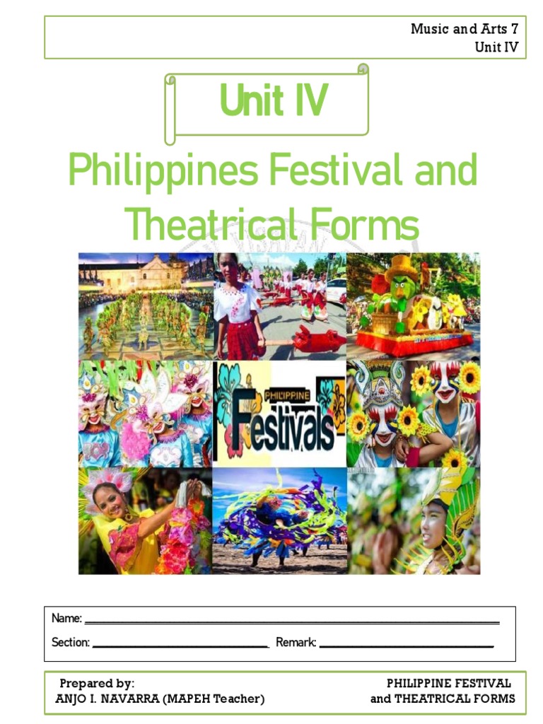 Grade 7 Music and Arts - 4th Quarter | PDF | Festival | Learning