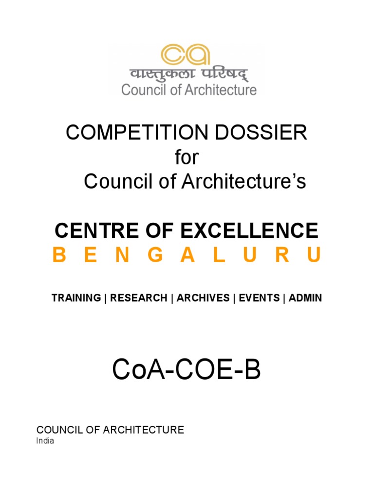 COA COEB Competition Dossier | PDF | Architect | Libraries