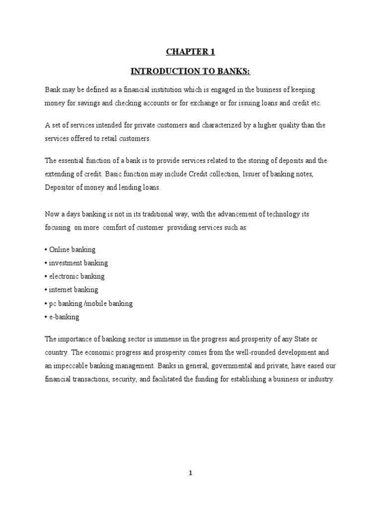 Introduction To Banks | PDF | Banks | Equity (Finance)