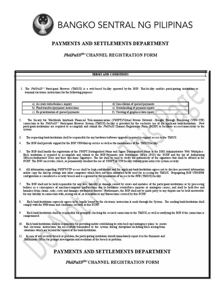 Channel Registration Form | PDF