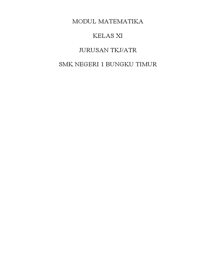 Modul Matriks | PDF