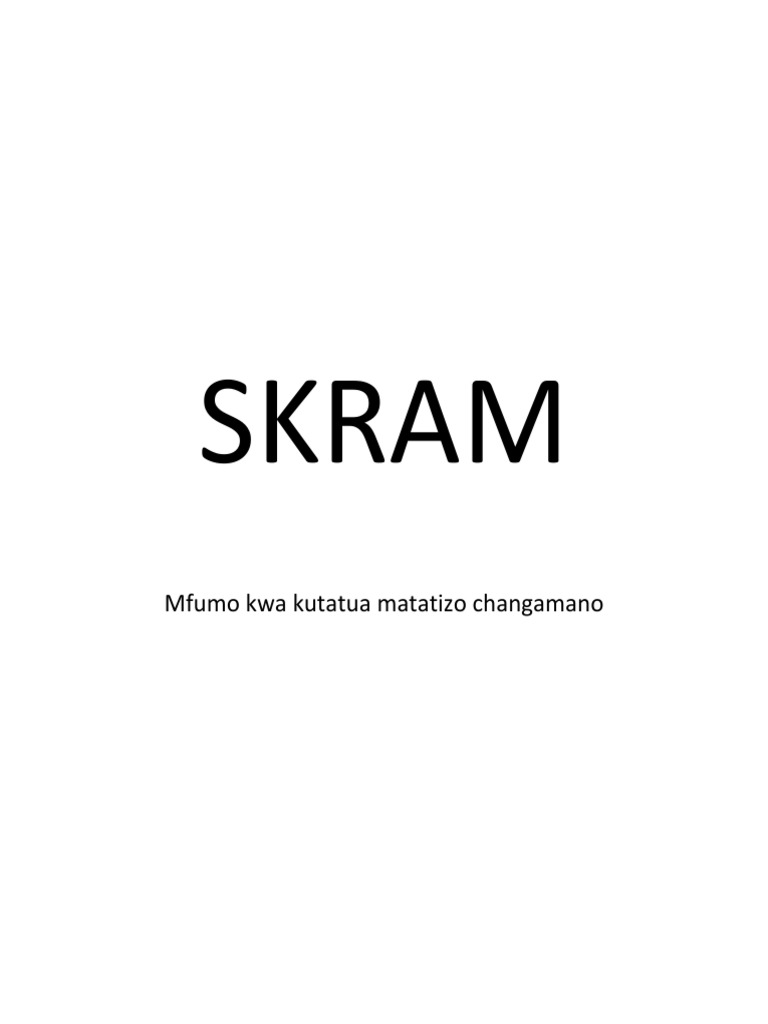 SKRAM | PDF